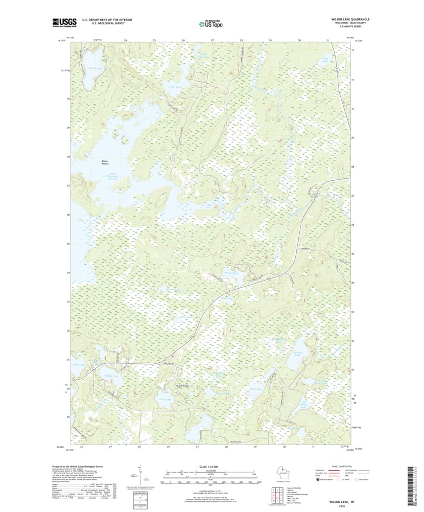 Wilson Lake, WI (2018, 24000-Scale) Map by United States Geological ...