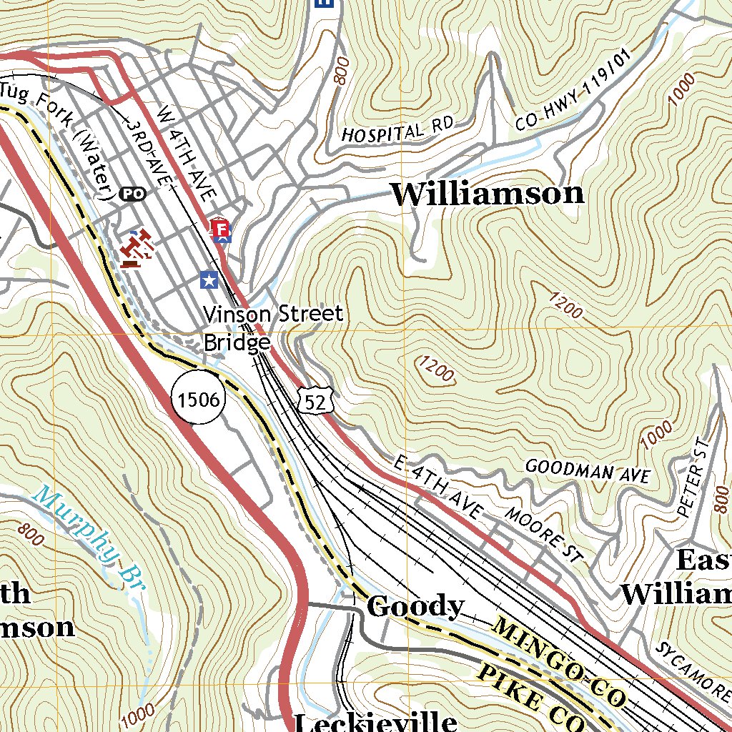 Williamson, WV (2019, 24000-Scale) Map by United States Geological ...