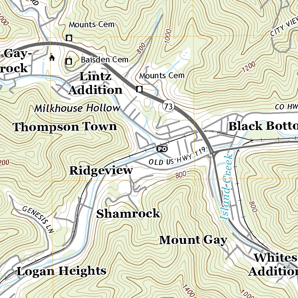 Holden, WV (2019, 24000-Scale) Map by United States Geological Survey ...