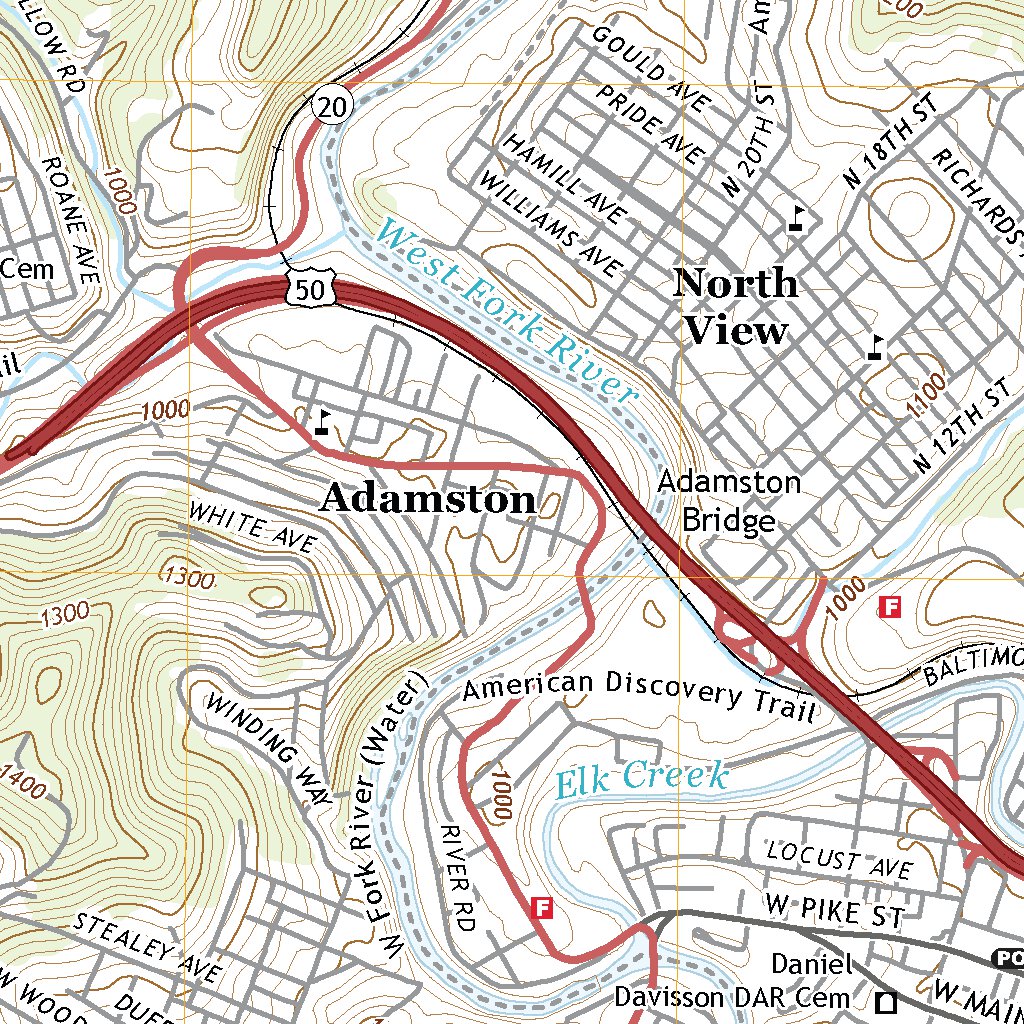 Clarksburg, WV (2019, 24000-Scale) Map by United States Geological ...
