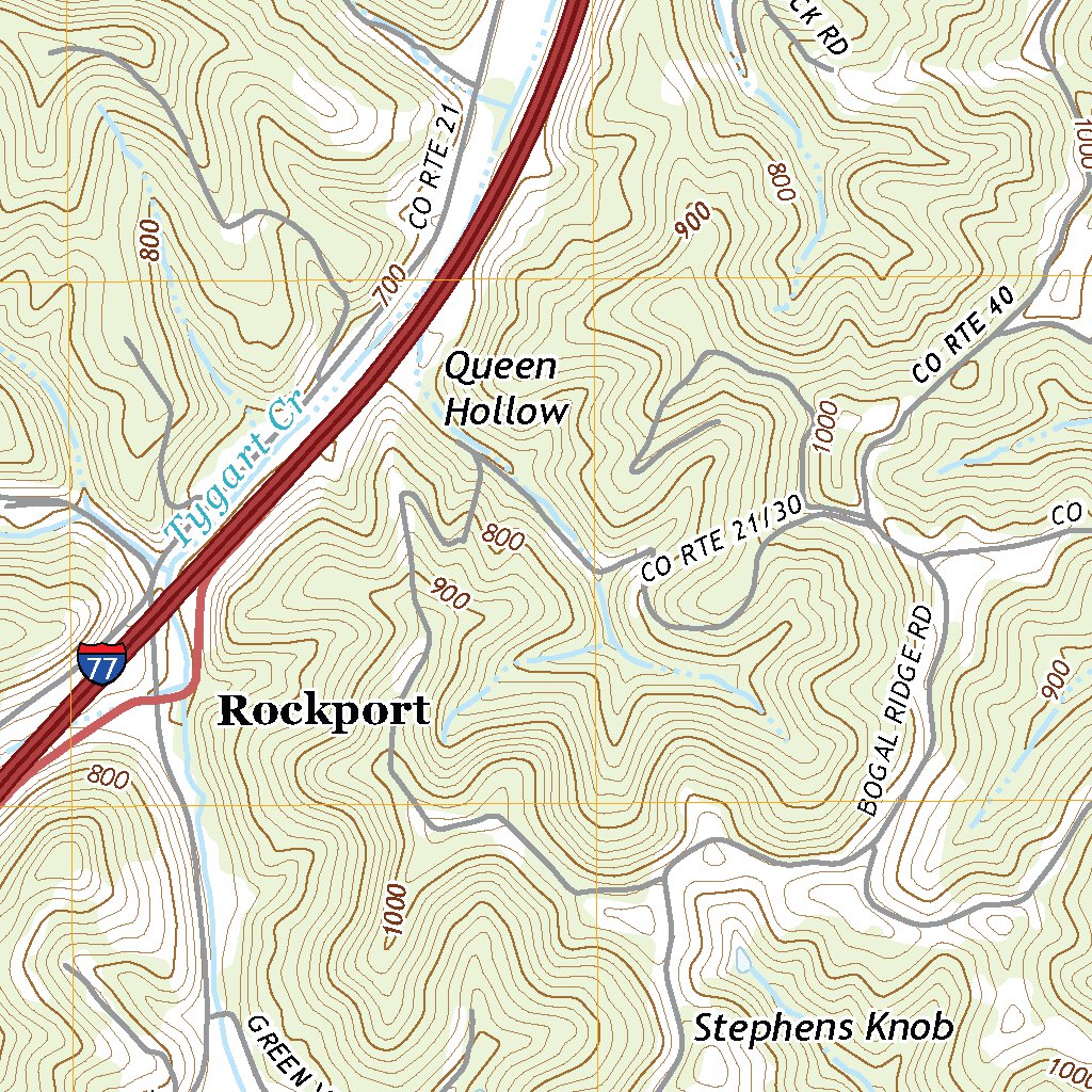 Rockport, WV (2019, 24000-Scale) Map by United States Geological Survey ...