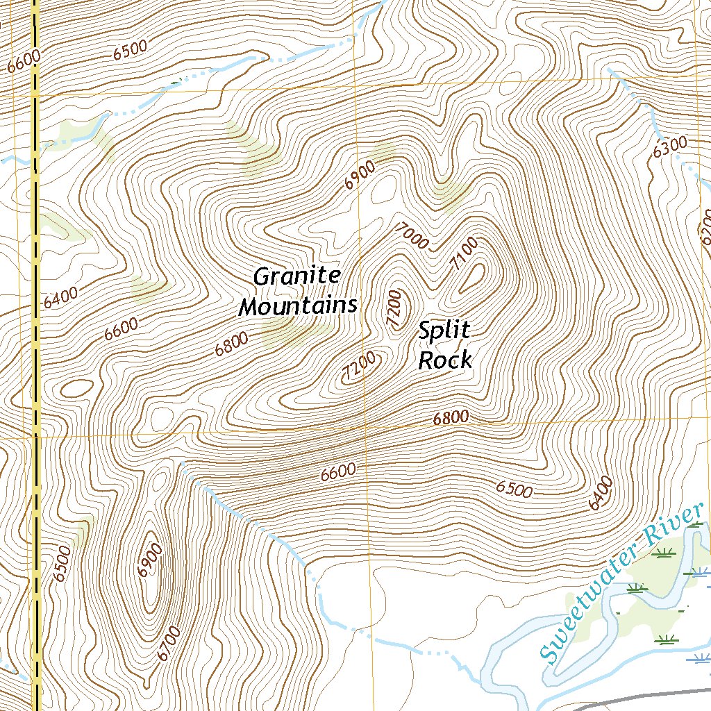 Split Rock, WY (2017, 24000-Scale) Map by United States Geological ...