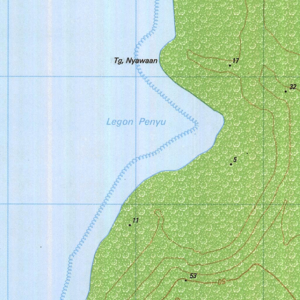 Pulau Peucang (1109-141) Map by Badan Informasi Geospasial | Avenza Maps