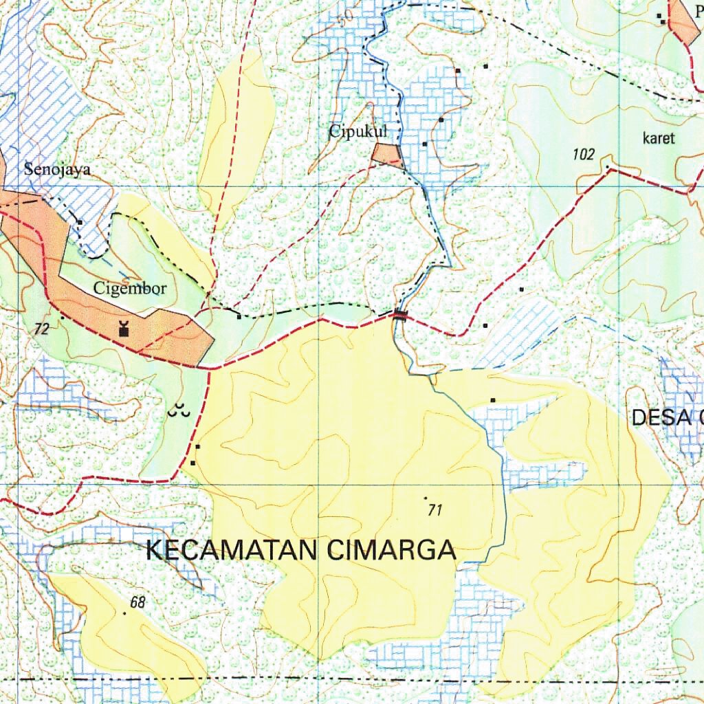 Cimarga (1109-612) Map by Badan Informasi Geospasial | Avenza Maps