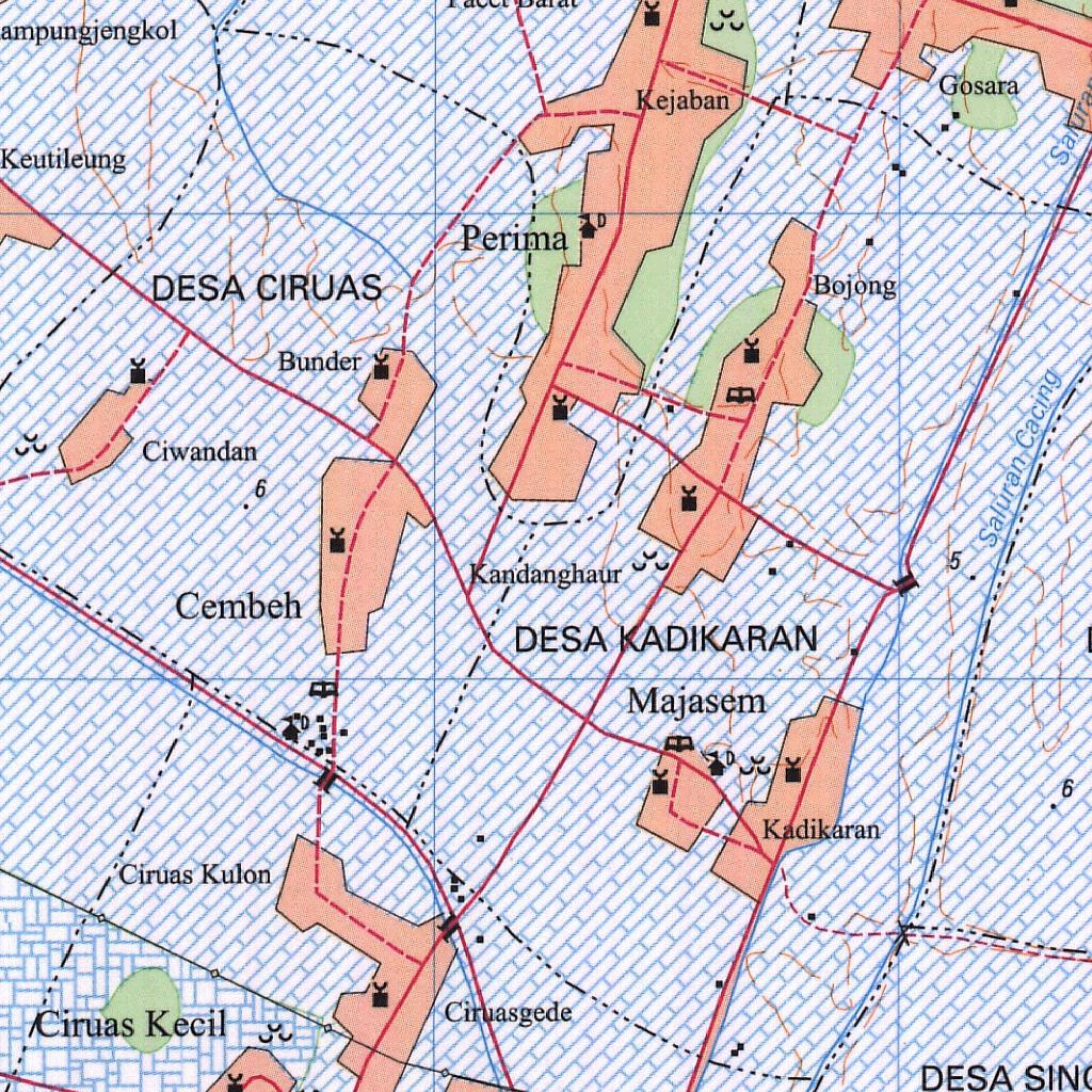 Serang (1109-634) Map by Badan Informasi Geospasial | Avenza Maps