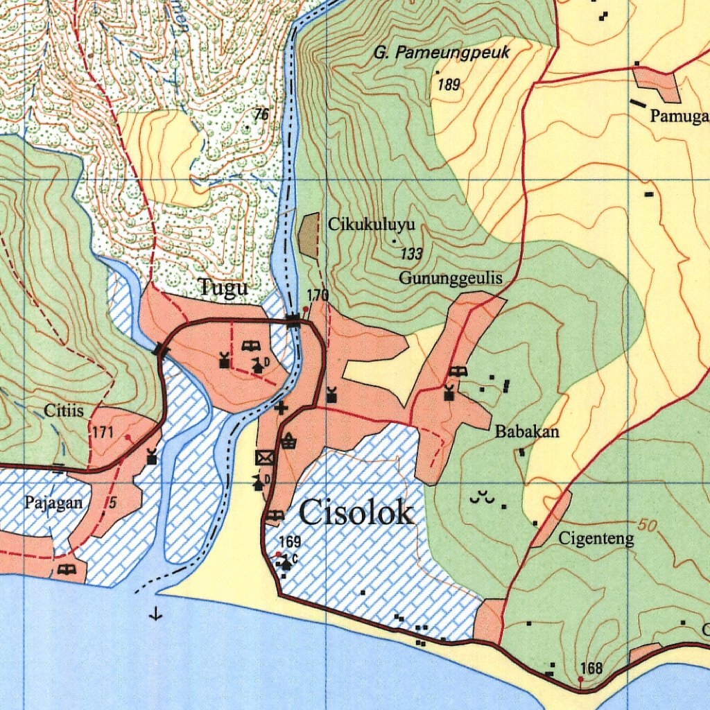 Cisolok (1109-322) Map by Badan Informasi Geospasial | Avenza Maps