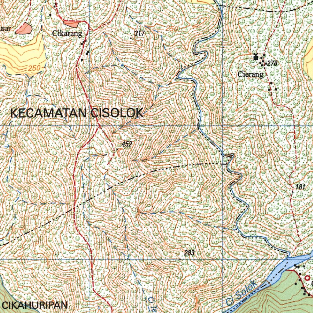 Cisolok (1109-322) Map by Badan Informasi Geospasial | Avenza Maps