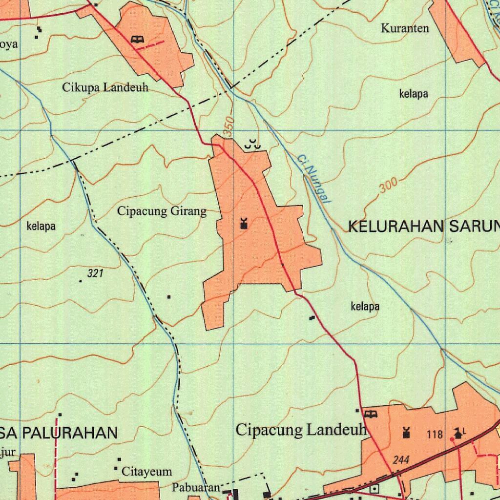 Pandeglang (1109-613) Map by Badan Informasi Geospasial | Avenza Maps