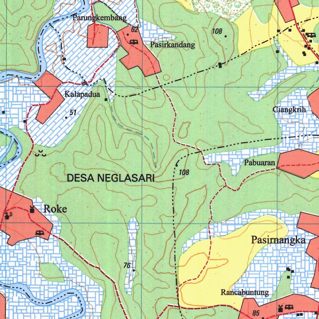 Jasinga (1109-622) Map by Badan Informasi Geospasial | Avenza Maps