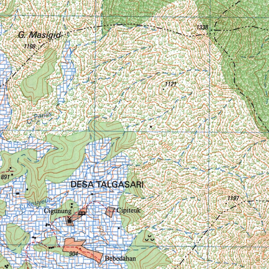 Taraju (1208-622) Map by Badan Informasi Geospasial | Avenza Maps