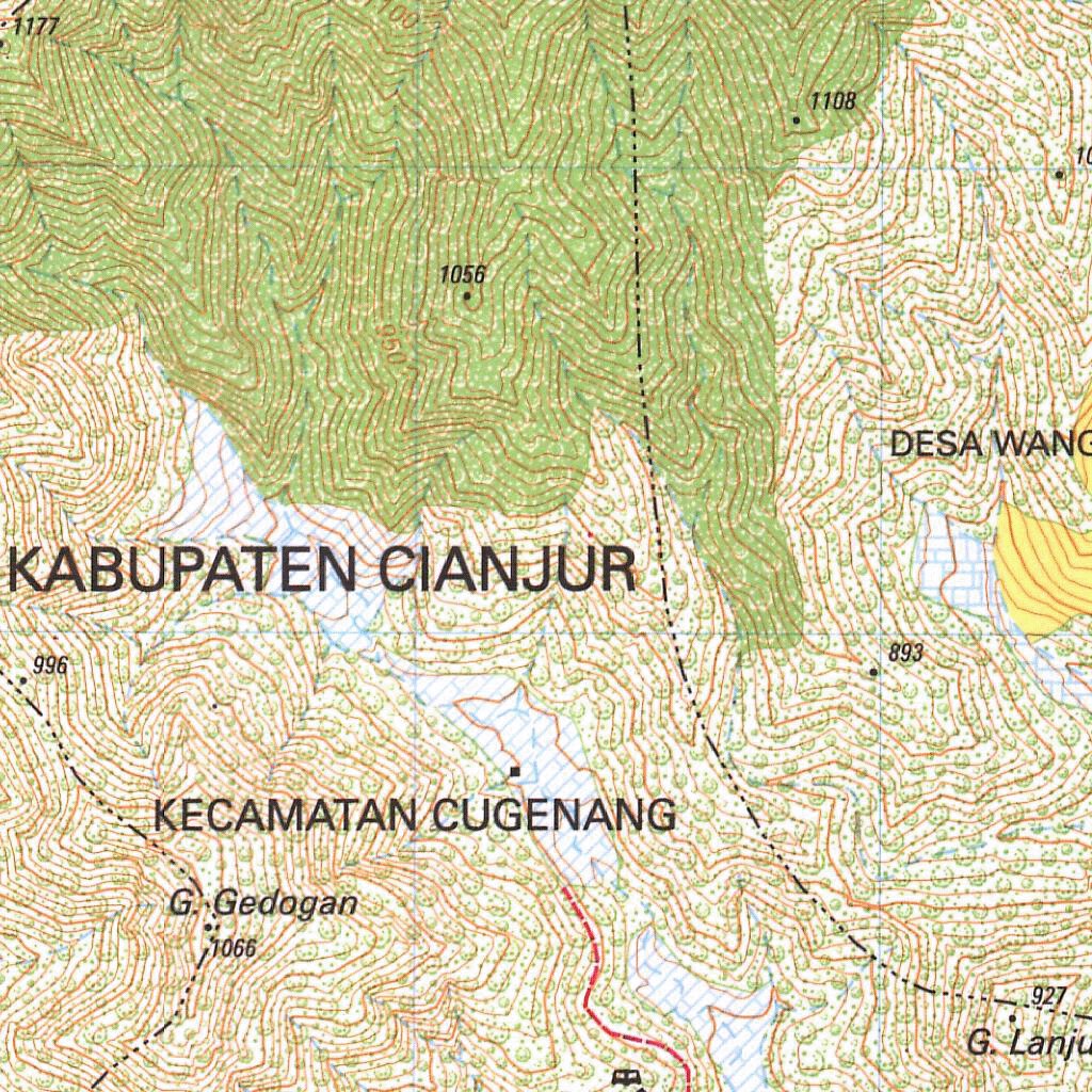 Cugenang (1209-213) Map by Badan Informasi Geospasial | Avenza Maps