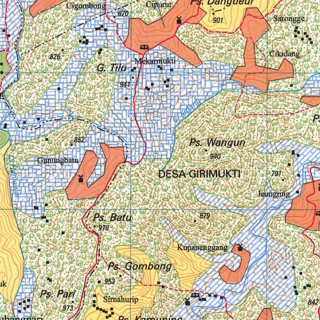 Ciakar (1209-221) Map by Badan Informasi Geospasial | Avenza Maps