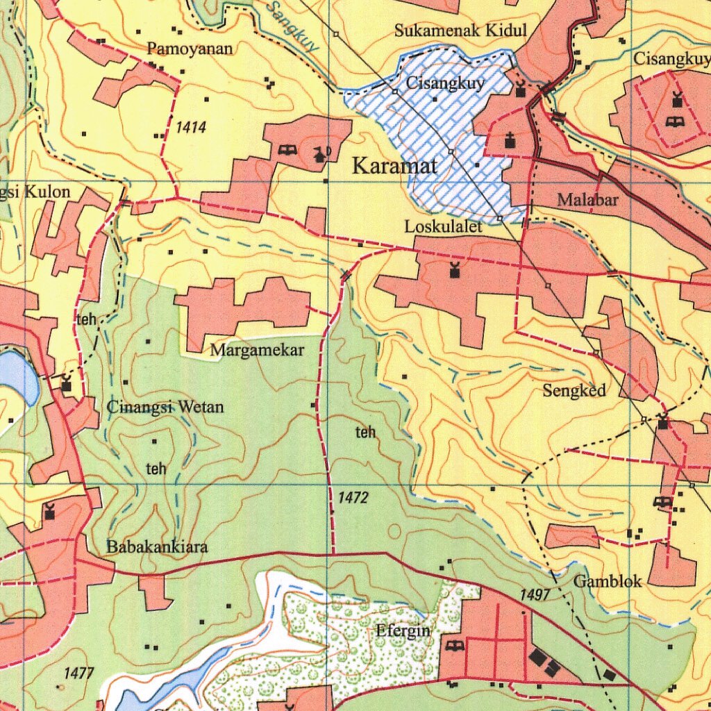 Pangalengan (1208-631) Map by Badan Informasi Geospasial | Avenza Maps