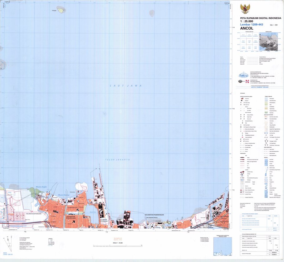 Ancol (1209-443) Map by Badan Informasi Geospasial | Avenza Maps