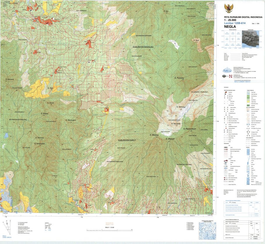 Negla (1208-614) Map by Badan Informasi Geospasial | Avenza Maps