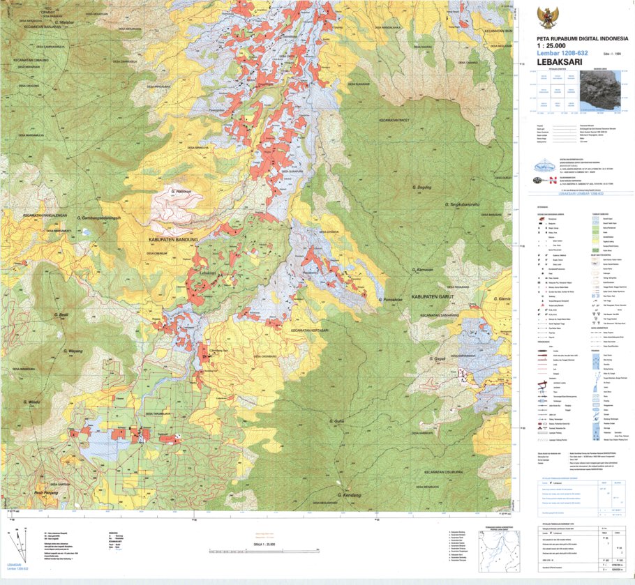 Lebaksari (1208-632) Map by Badan Informasi Geospasial | Avenza Maps