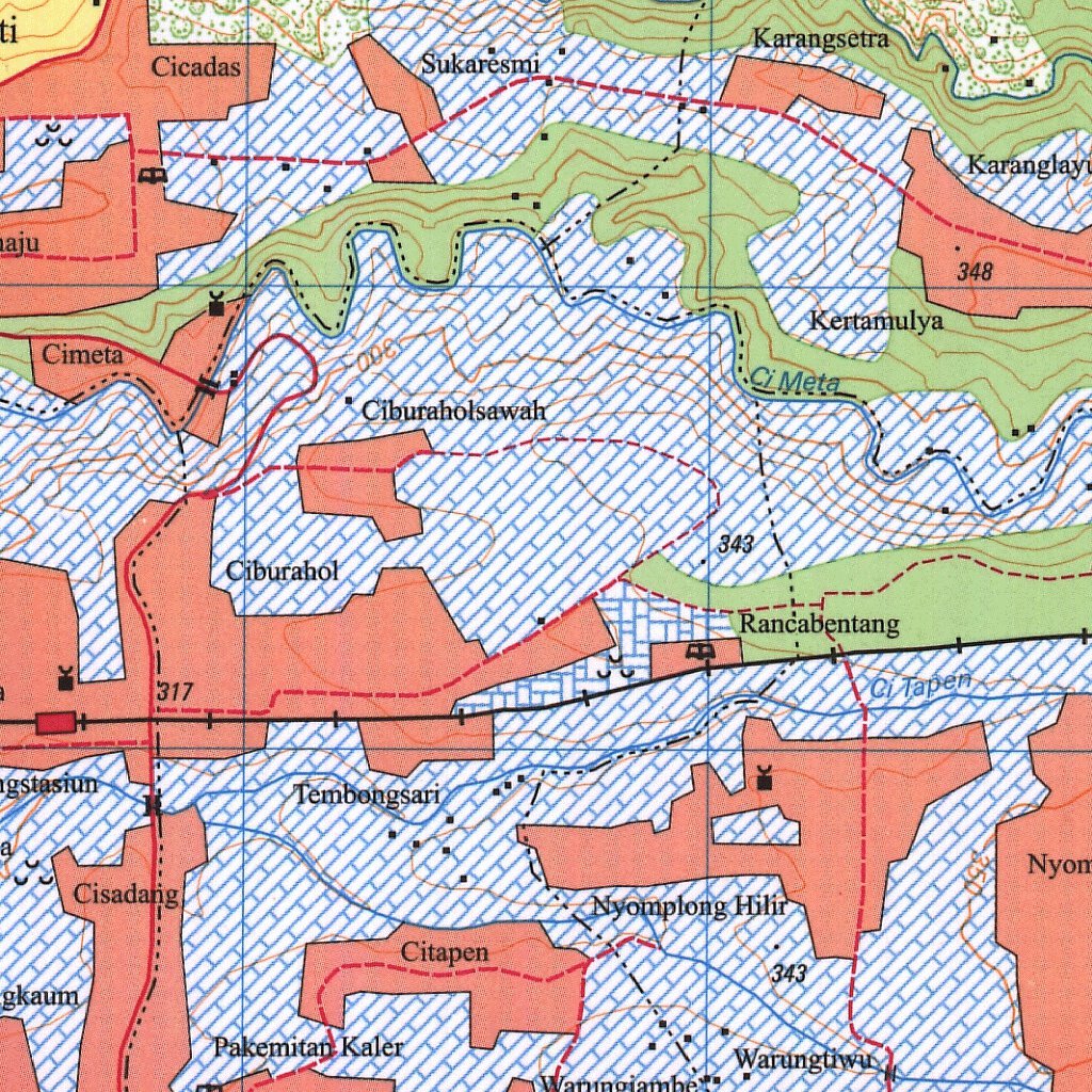 Ciranjang (1209-223) Map by Badan Informasi Geospasial | Avenza Maps