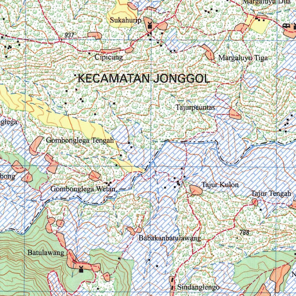Cipanas (1209-231) Map by Badan Informasi Geospasial | Avenza Maps