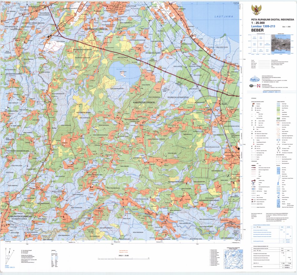 Beber (1309-213) Map by Badan Informasi Geospasial | Avenza Maps