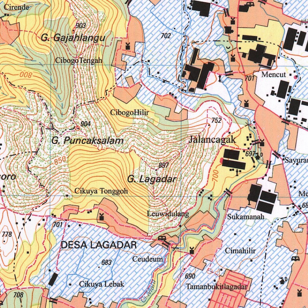 Bandung (1209-311) Map by Badan Informasi Geospasial | Avenza Maps