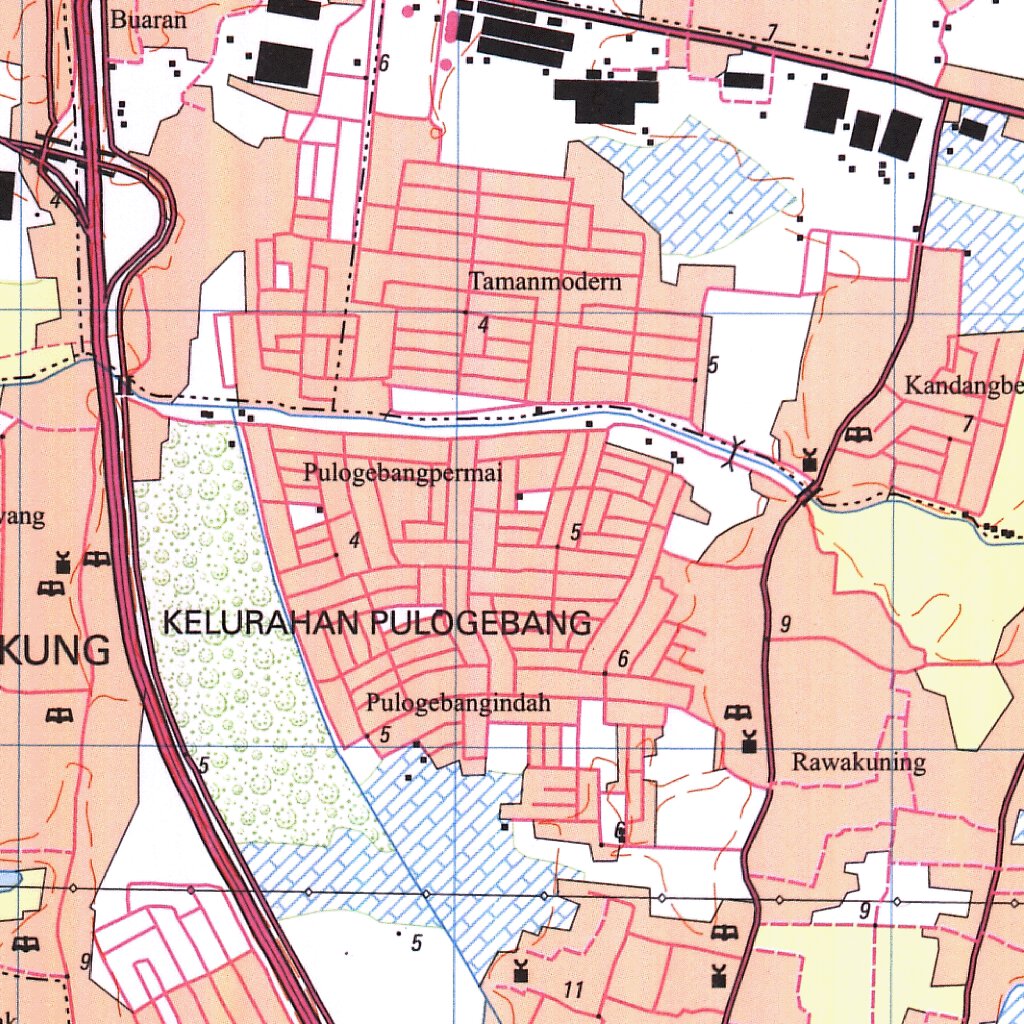Cakung (1209-442) Map by Badan Informasi Geospasial | Avenza Maps
