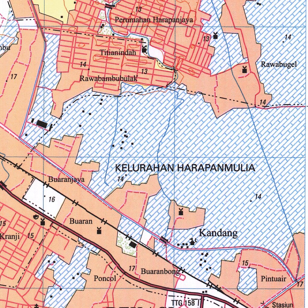 Cakung (1209-442) Map by Badan Informasi Geospasial | Avenza Maps