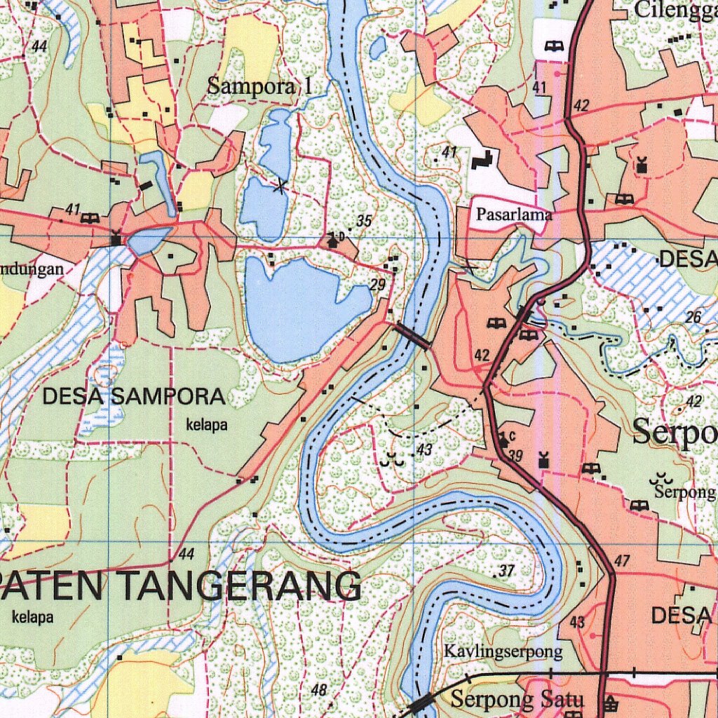 Serpong (1209-414) Map by Badan Informasi Geospasial | Avenza Maps