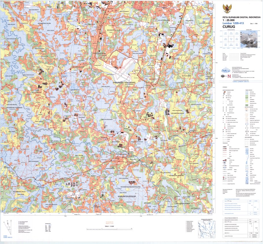 Curug (1209-413) Map by Badan Informasi Geospasial | Avenza Maps
