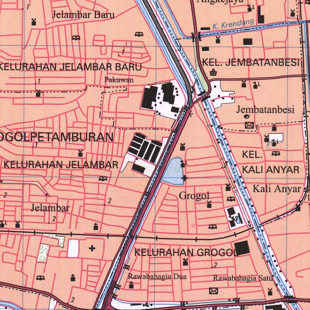 Jakarta (1209-441) Map by Badan Informasi Geospasial | Avenza Maps