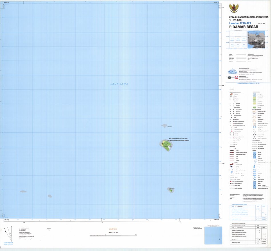P. Damar Besar (1210-121) Map by Badan Informasi Geospasial | Avenza Maps
