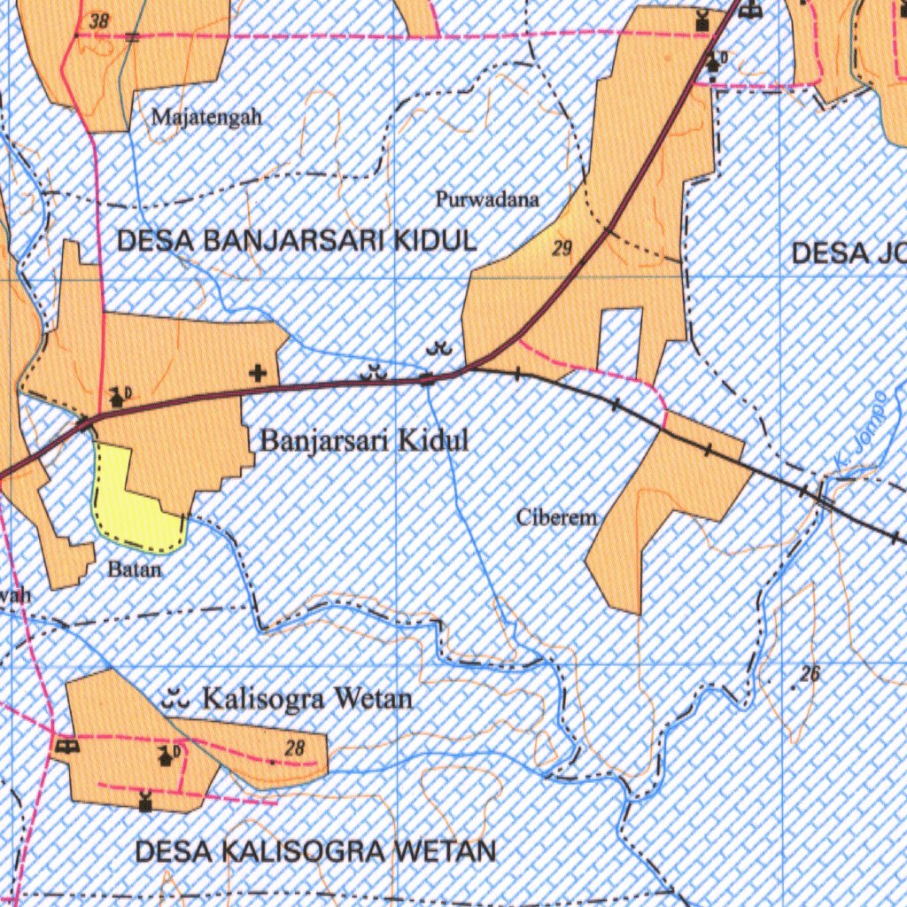 Purbalingga (1308-621) Map by Badan Informasi Geospasial | Avenza Maps