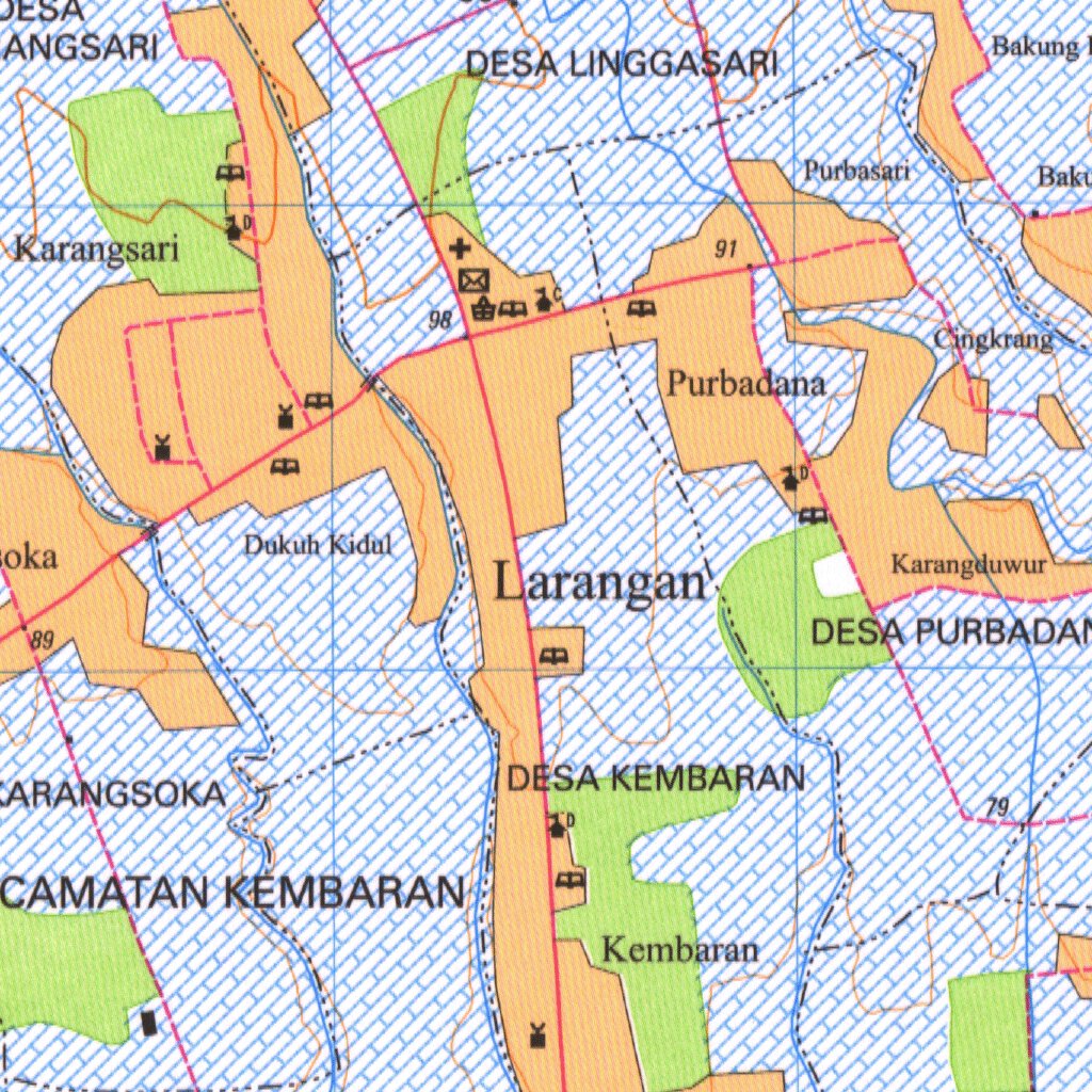 Purbalingga (1308-621) Map by Badan Informasi Geospasial | Avenza Maps