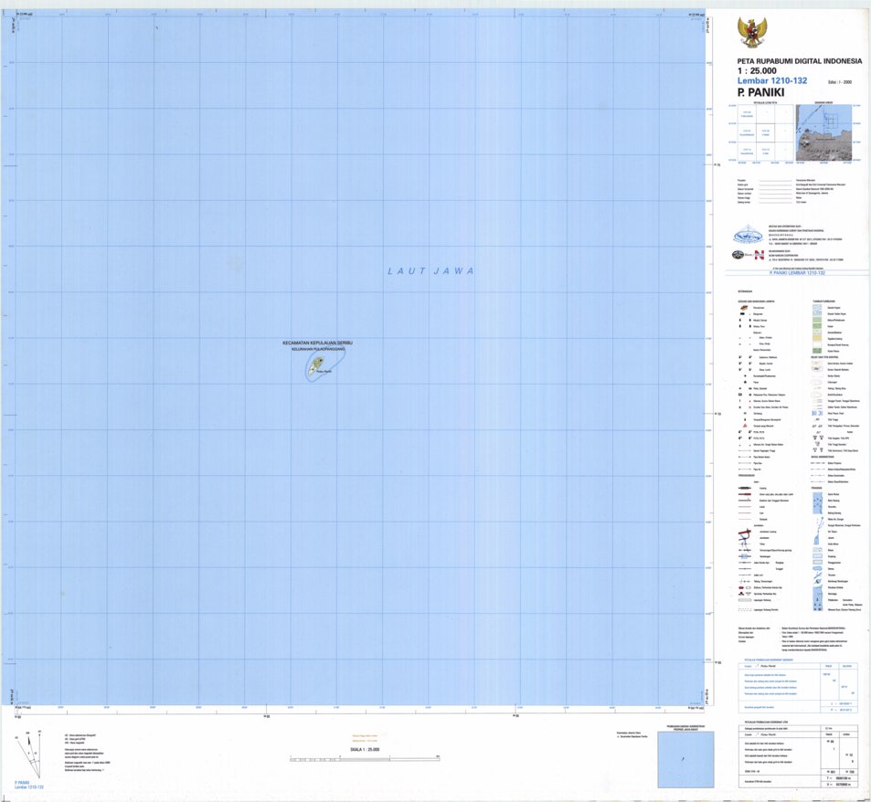 P. Paniki (1210-132) Map by Badan Informasi Geospasial | Avenza Maps