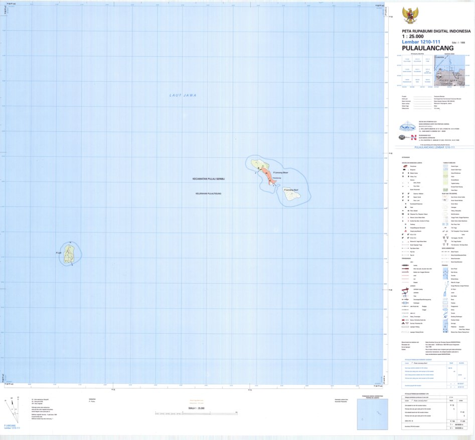 Pulaulancang (1210-111) Map by Badan Informasi Geospasial | Avenza Maps