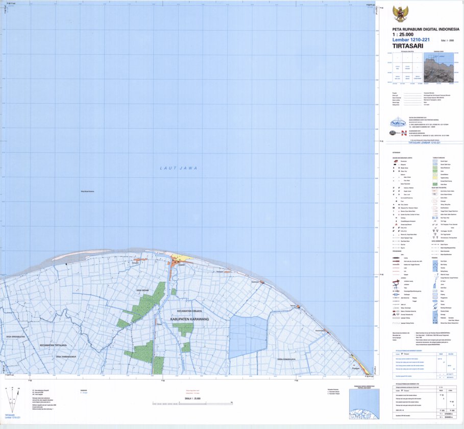 Tirtasari (1210-221) Map by Badan Informasi Geospasial | Avenza Maps