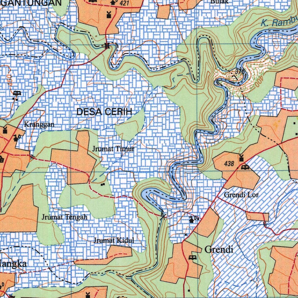 Lebaksiu (1308-634) Map by Badan Informasi Geospasial | Avenza Maps
