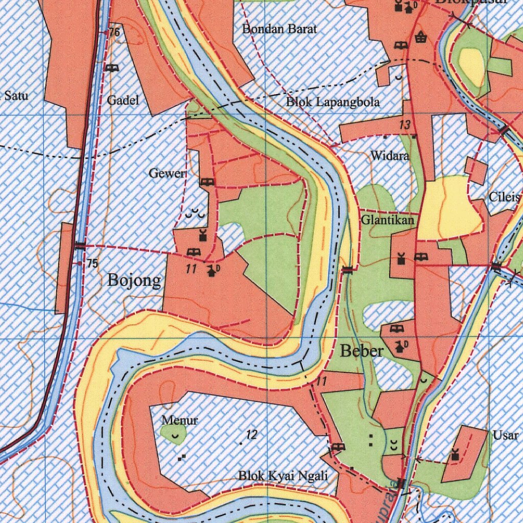 Kertasemaya (1309-143) Map by Badan Informasi Geospasial | Avenza Maps