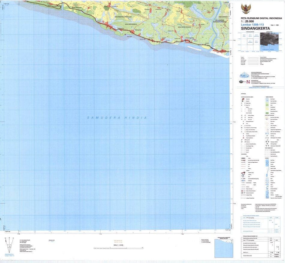 Sindangkerta (1308-113) Map by Badan Informasi Geospasial | Avenza Maps
