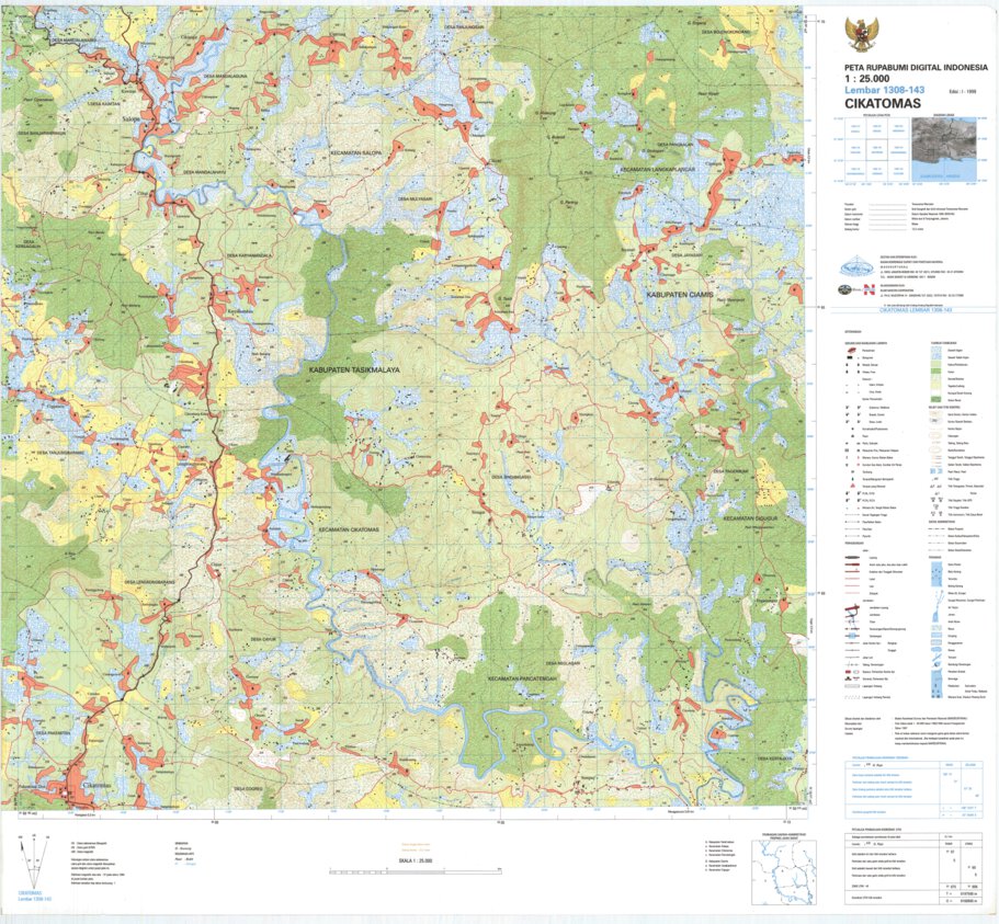 Cikatomas (1308-143) Map by Badan Informasi Geospasial | Avenza Maps