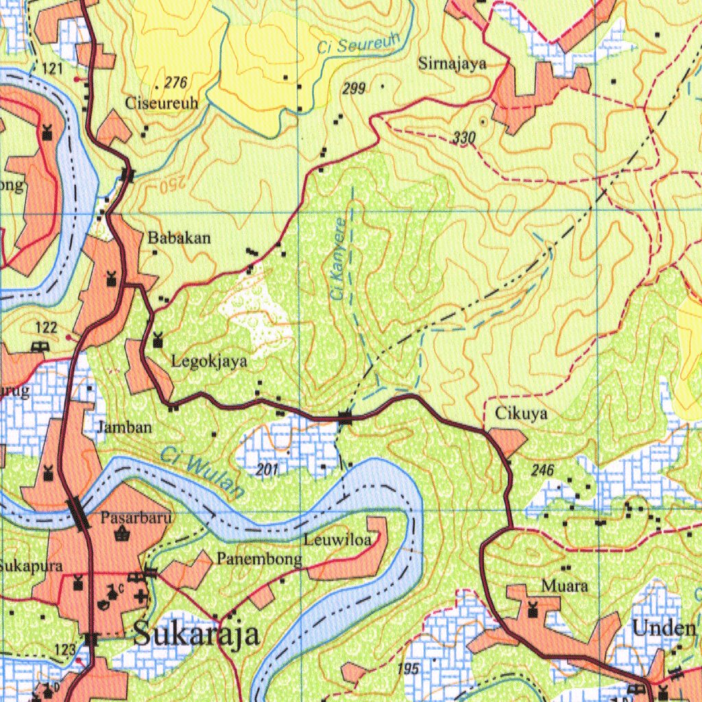 Kawalu (1308-412) Map by Badan Informasi Geospasial | Avenza Maps