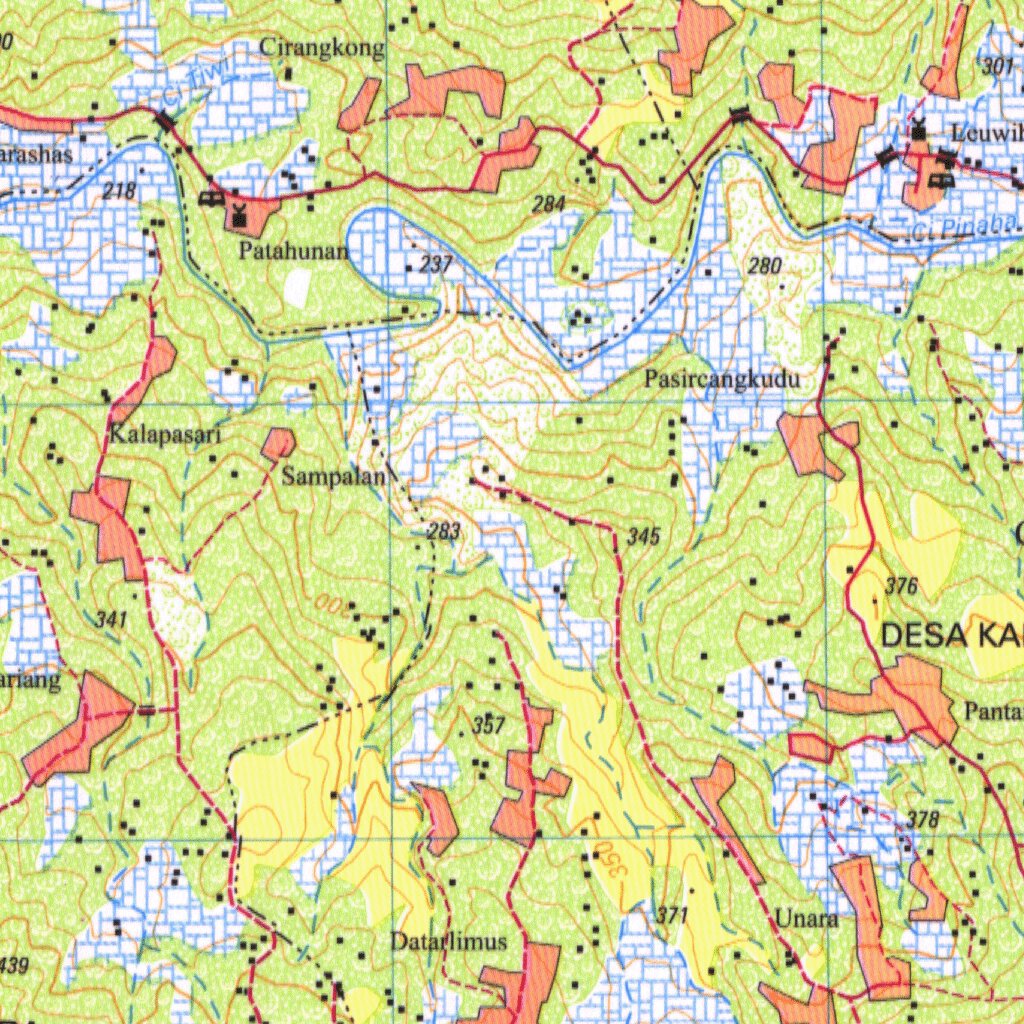 Kawalu (1308-412) Map by Badan Informasi Geospasial | Avenza Maps