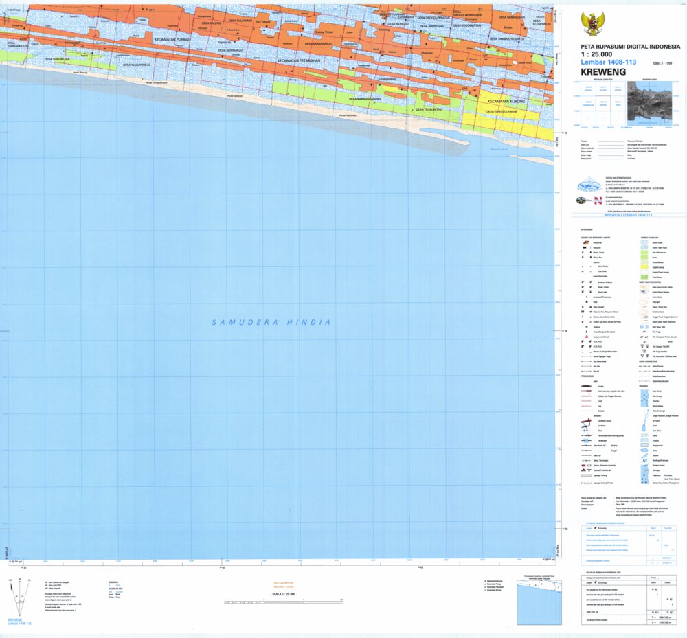 Kreweng (1408-113) Map by Badan Informasi Geospasial | Avenza Maps