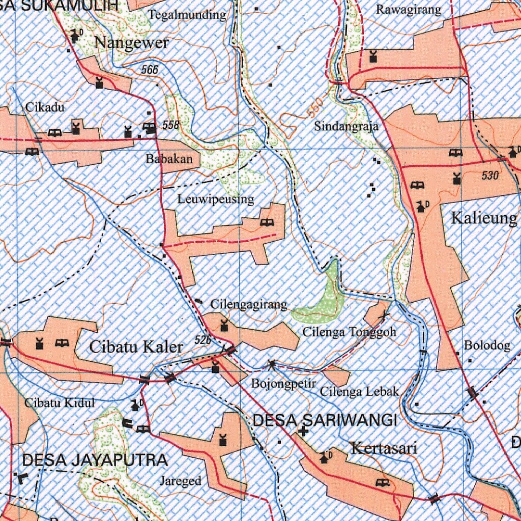 Singaparna (1308-413) Map by Badan Informasi Geospasial | Avenza Maps