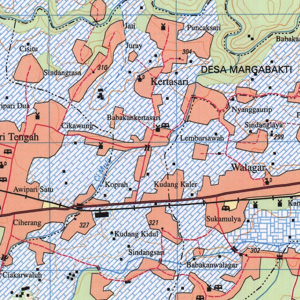Ciamis (1308-423) Map by Badan Informasi Geospasial | Avenza Maps