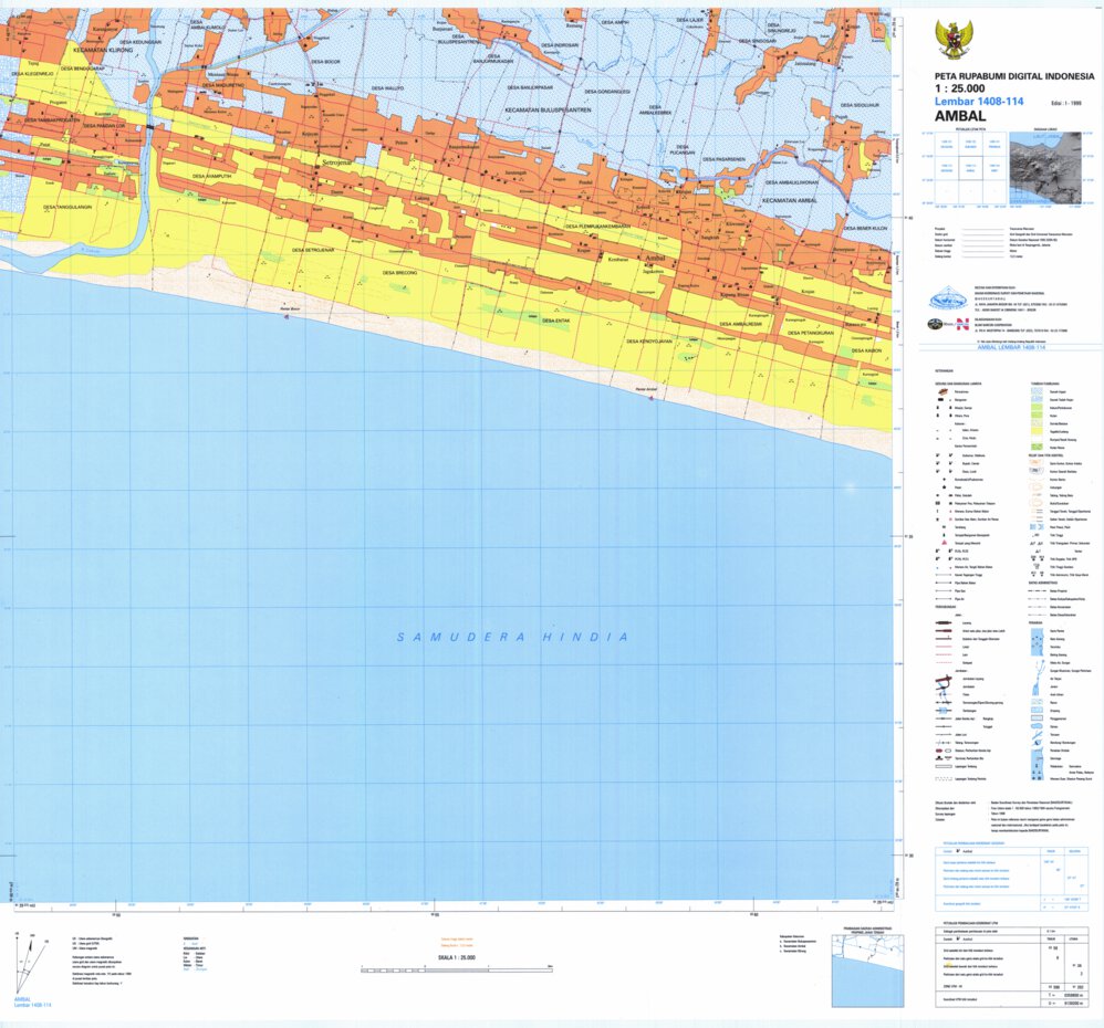 Ambal (1408-114) Map by Badan Informasi Geospasial | Avenza Maps