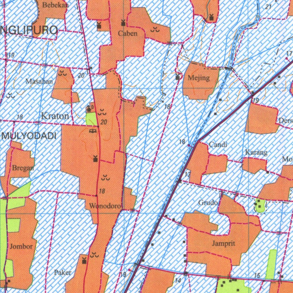 Bantul (1408-221) Map by Badan Informasi Geospasial | Avenza Maps