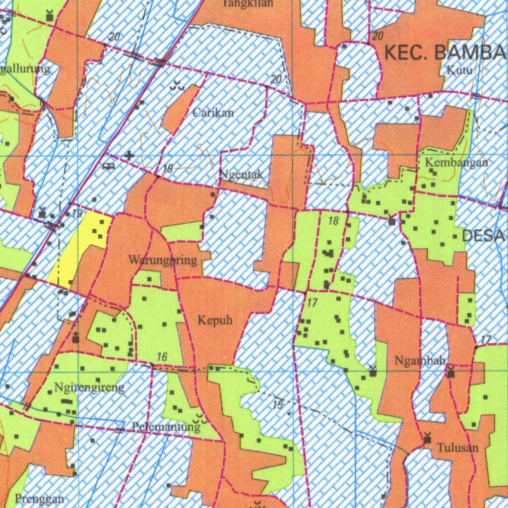 Bantul (1408-221) Map by Badan Informasi Geospasial | Avenza Maps