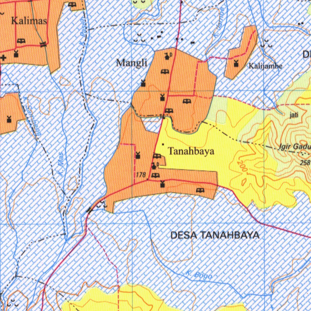 Randudongkal (1308-643) Map by Badan Informasi Geospasial | Avenza Maps