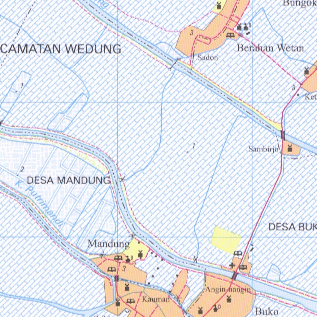 Wedung (1409-313) Map by Badan Informasi Geospasial | Avenza Maps