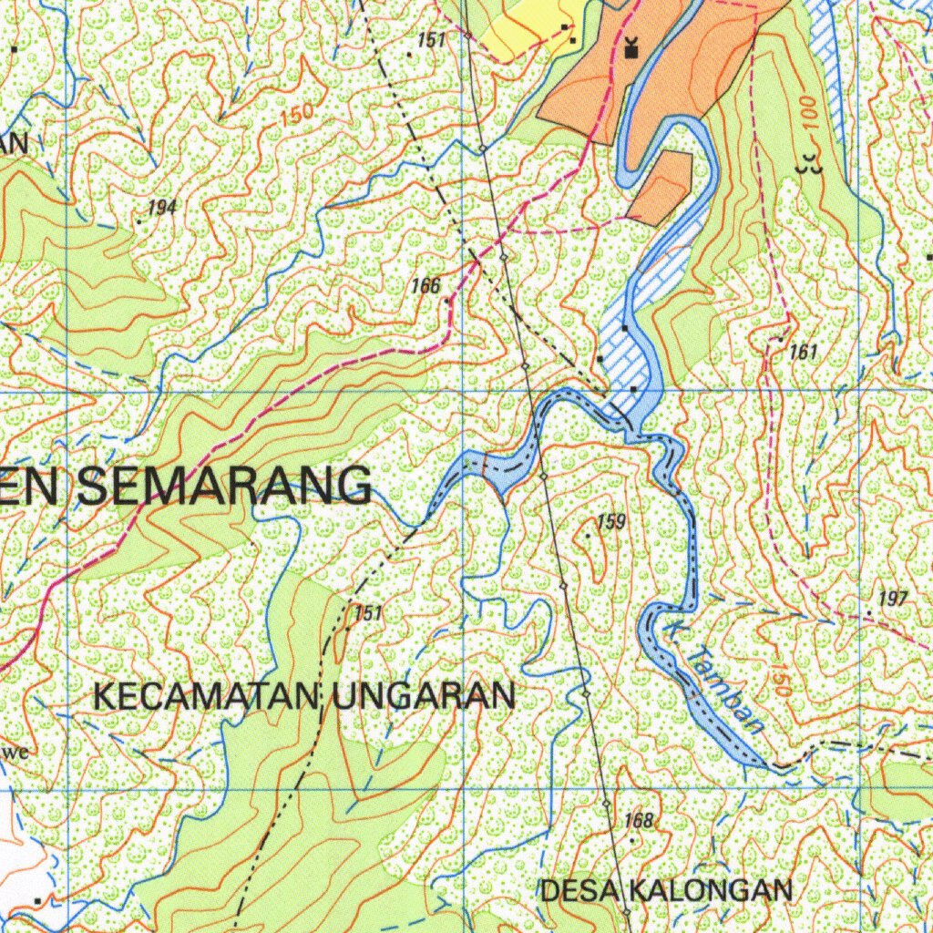 Jatingaleh (1408-544) Map by Badan Informasi Geospasial | Avenza Maps